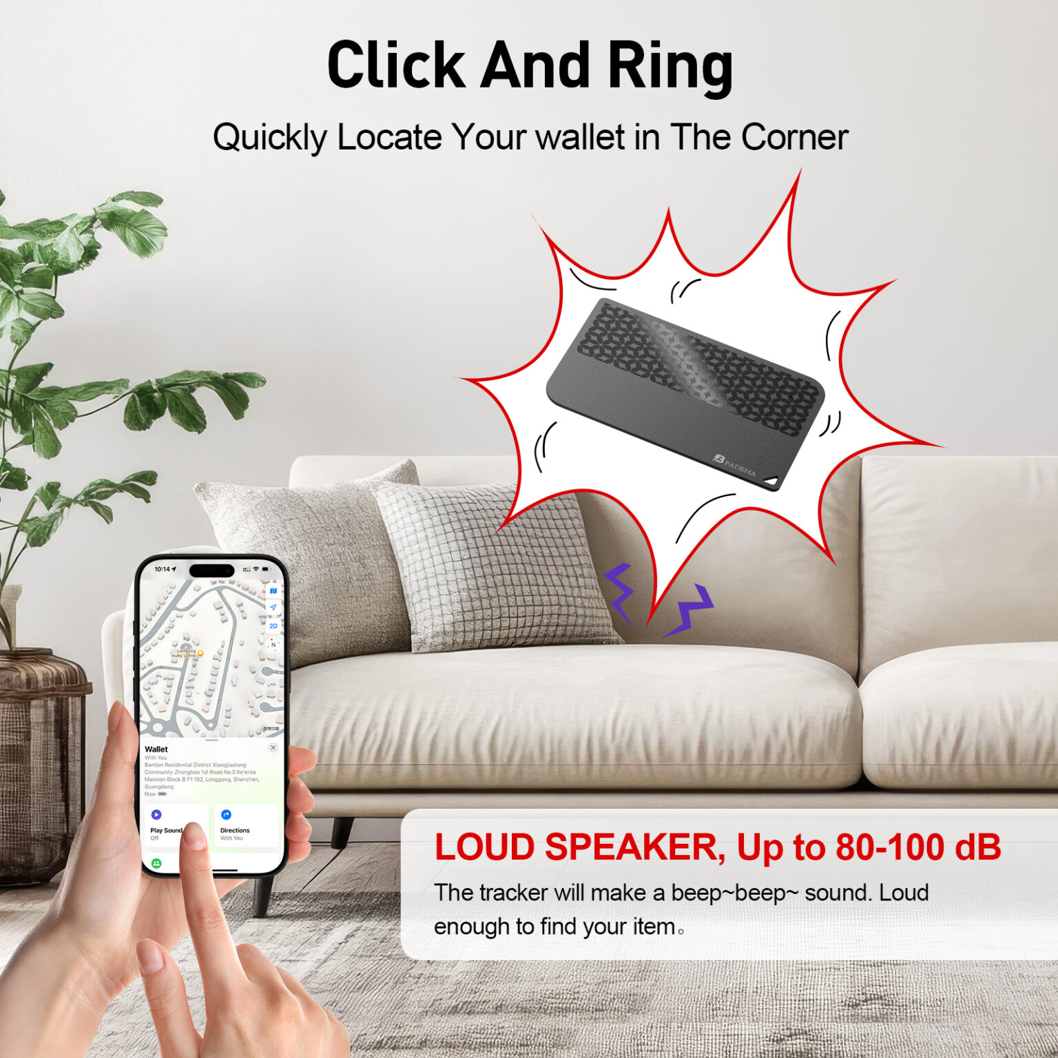 by Air Tag (2025) iOS Only Bluetooth Tracker with Apple Find My, iPhone ...