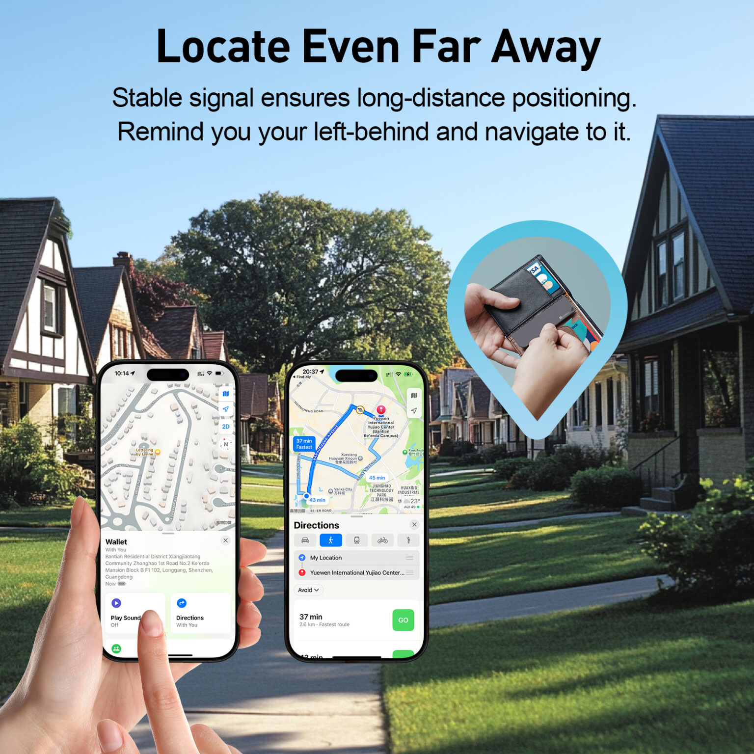 by Air Tag (2025) iOS Only Bluetooth Tracker with Apple Find My, iPhone ...